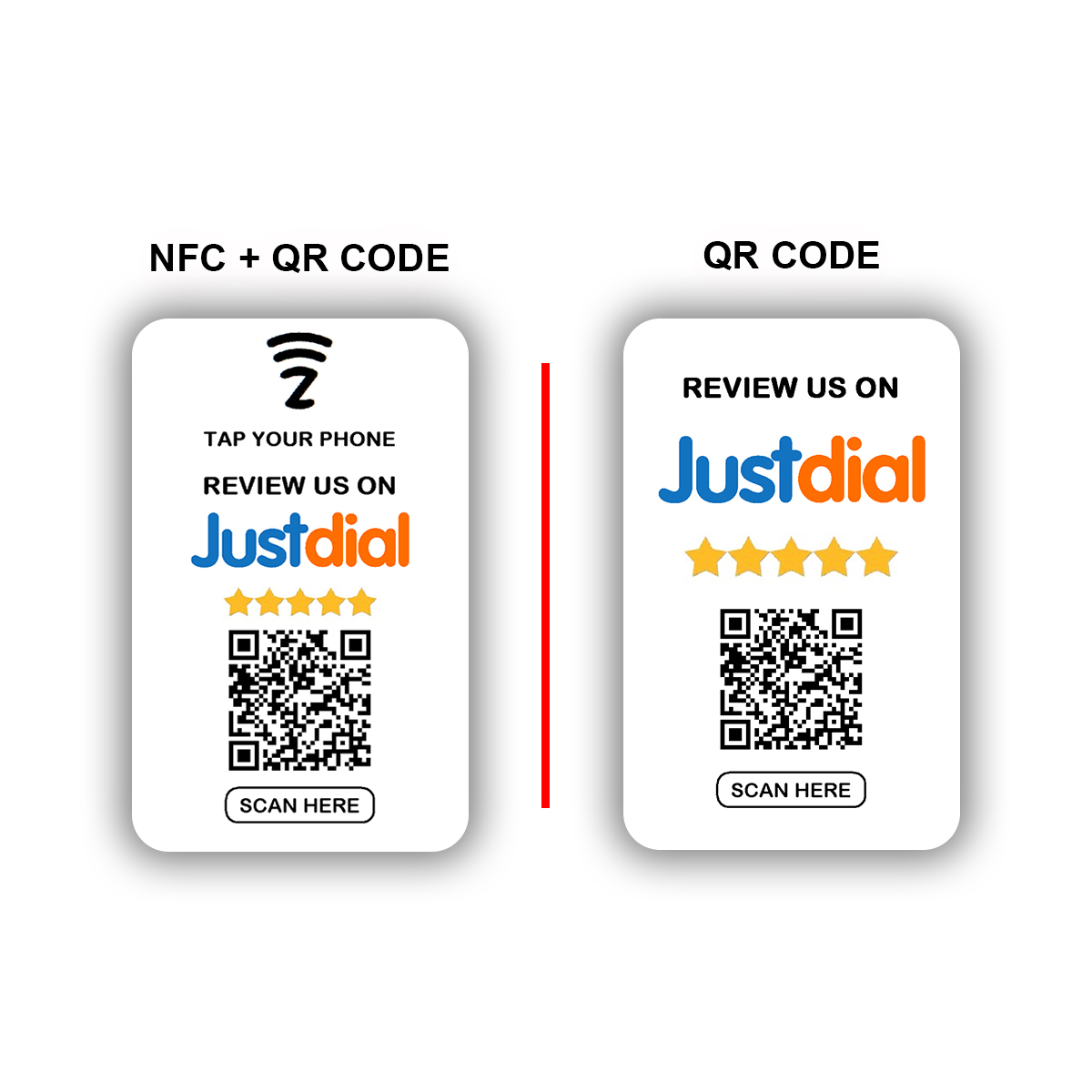 THECARD Justdial Review NFC Smart Card for Businesses - THECARD India